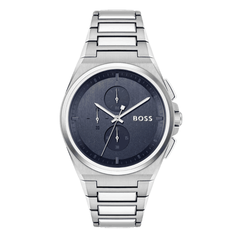 Fossil Machine Men's Black Dial Stainless Steel Band Chronograph Watch ...