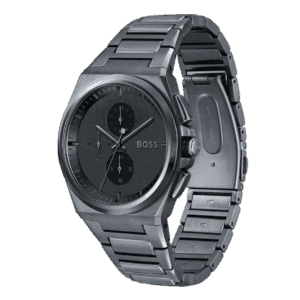 Fossil Machine Men's Black Dial Stainless Steel Band Chronograph Watch ...